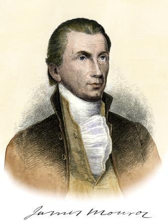 'Portrait of American President James Monroe (1758-1831) with His ...