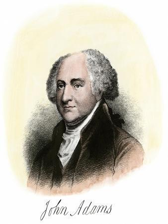 'Portrait of American President John Adams at His Office (1735 - 1826 ...