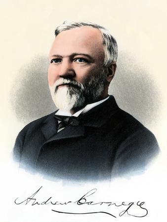 'Portrait of Andrew Carnegie (1835-1919), British Industrialist and ...