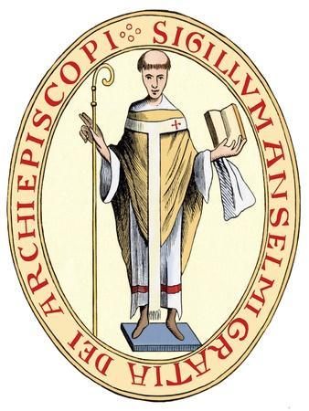 'Portrait of Anselmo of Cantorbery (Canterbury) (Or Saint Anselmo of ...