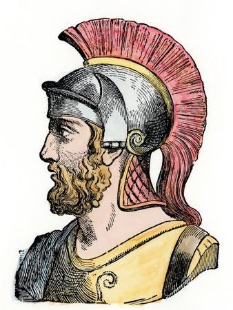 'Portrait of Athenian General Themistocle (525-460 Bc), Strategy and ...