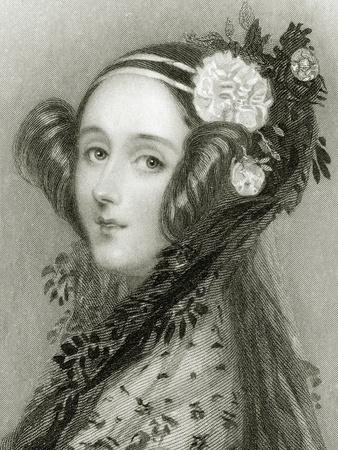 'Portrait of Augusta Ada King' Giclee Print - Alfred-edward Chalon ...