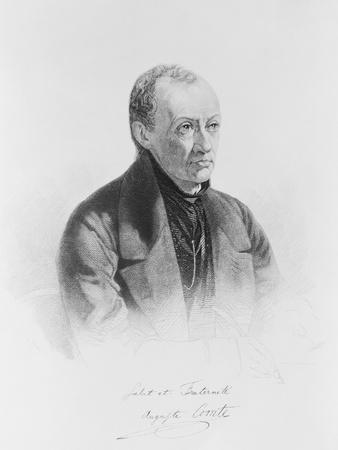 'Portrait of Auguste Comte' Giclee Print | AllPosters.com