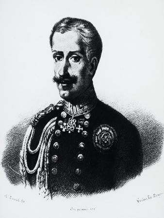 'Portrait of Carlo Alberto of Savoy' Giclee Print | AllPosters.com