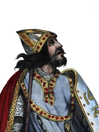 'Portrait of Charles Martel (688-741), Frankish military and political ...