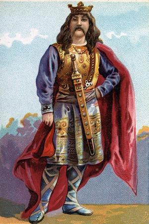 'Portrait of Chilperic I, King of Neustria' Giclee Print - Stefano ...