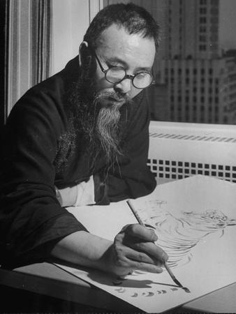 'Portrait of Chinese Artist Chang Shan-Tse' Photographic Print ...