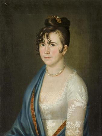 Portrait of Countess Anna Vladimirovna Bobrinskaya (1769-1846), 1800s ...