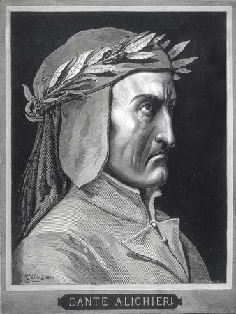'Portrait of Dante Alighieri (1265-1321)' Giclee Print - Gustave Dore ...