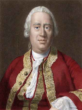 Portrait of David Hume, Scottish Philosopher (1711-1776). Giclee Print ...