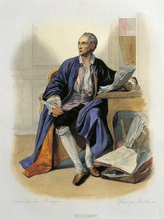 'Portrait of Denis Diderot' Giclee Print | AllPosters.com
