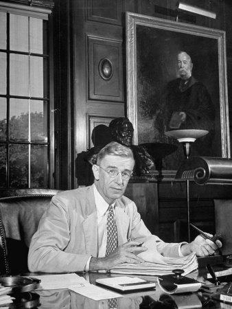 'Portrait of Dr. Vannevar Bush of Carnegie Inst., Sitting in His Office ...