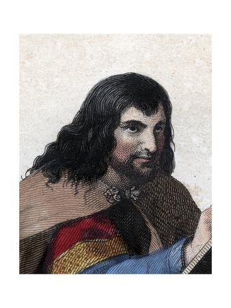 'Portrait of Einhard (Eginhard, Einhart, Einard, Einhard) (775-840 ...