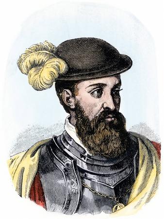 'Portrait of Francisco Pizarro (En Fr. Francois Pizarre, 1478-1541 ...