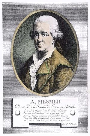 'Portrait of Franz Anton Mesmer Who Discovered "Animal Magnetism" or ...