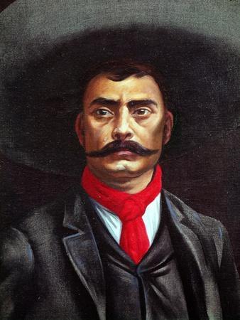 'Portrait of General Emiliano Zapata' Giclee Print | AllPosters.com
