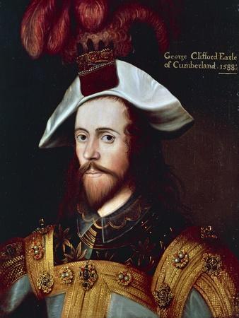 'Portrait of George Clifford (1558-1605), Third Earl of Cumberland ...