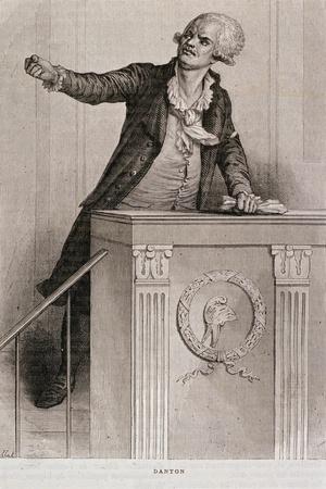 'Portrait of Georges Jacques Danton (1759-94)' Giclee Print - Eugene ...