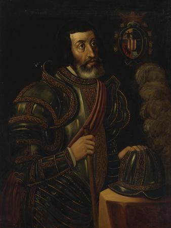 'Portrait of Hernán Cortés (1485-1547)' Giclee Print | AllPosters.com