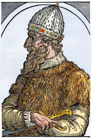 'Portrait of Ivan III Said Ivan the Great (1440-1505), Great Prince of ...
