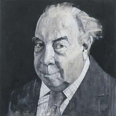 'Portrait of J.B. Priestley, illustration for 'The Listener', 1970s ...