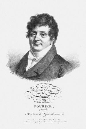 Portrait of Jean Baptiste Joseph Fourier (1768-1830) Giclee Print ...
