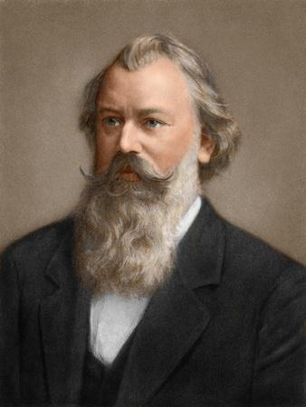 'Portrait of Johannes Brahms (1833-1897) German Composer ...