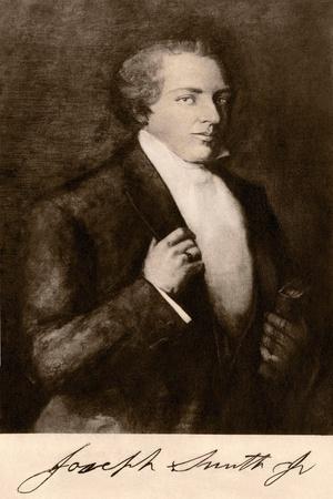 'Portrait of Joseph Smith (1805-1844), Founder of Mormonism (Church of ...