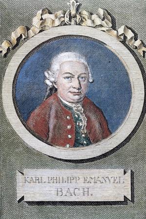 'Portrait of Karl Philipp Emanuel Bach' Giclee Print | AllPosters.com