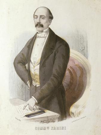 'Portrait of Luigi Carlo Farini, 1812-1866, Doctor, Historian and ...