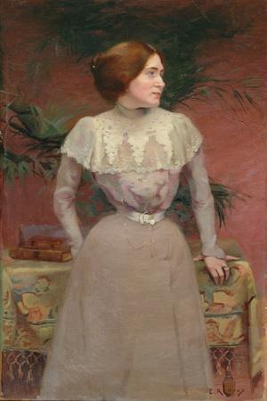 'Portrait of Madame Renoux (Oil on Canvas)' Giclee Print - Jules Ernest ...