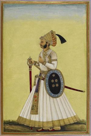 'Portrait Of Maharaja Ratan Singh Of Bikaner (R.1831-1852)' Giclee ...