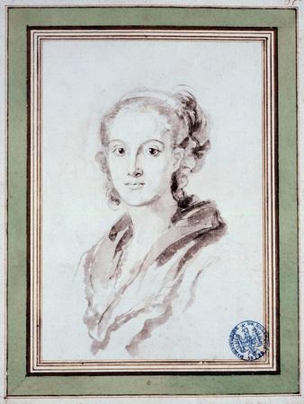'Portrait of Marguerite Gerard (1767-1837), 1800 (Ink)' Giclee Print ...