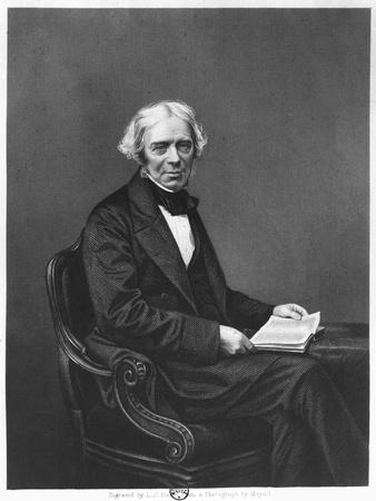 'Portrait of Michael Faraday (1791-1867) Engraved by D.J. Pound from a ...