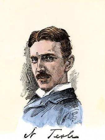 'Portrait of Nikola Tesla (1857-1943). Croatian Electrical Engineer and ...