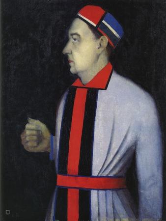 'Portrait of Nikolai Punin, 1933 (Oil on Canvas)' Giclee Print ...