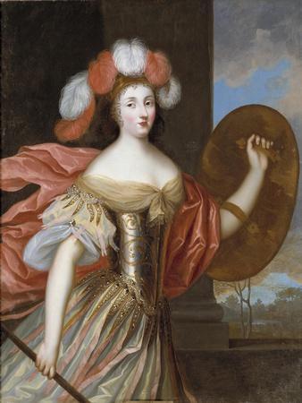 Portrait of Olympia Mancini (1638-1708), comtess of Soissons as Athena ...