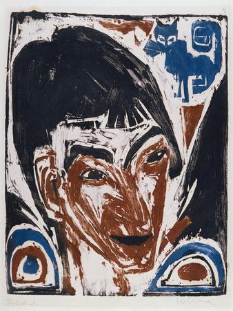 'Portrait of Otto Mueller (1874-1930) 1915' Giclee Print - Ernst Ludwig ...