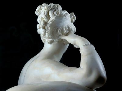 'Portrait of Paolina Borghese: Detail of Her Shoulders and Hand Which ...