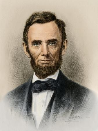 'Portrait of President Abraham Lincoln' Giclee Print | AllPosters.com