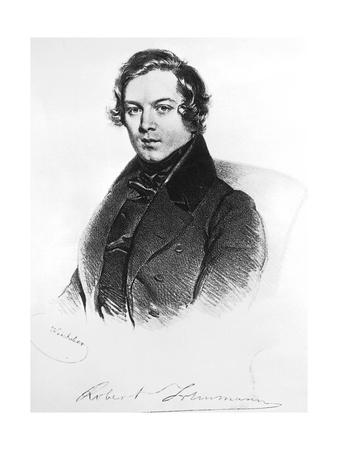 'Portrait of Robert Alexander Schumann' Giclee Print | AllPosters.com