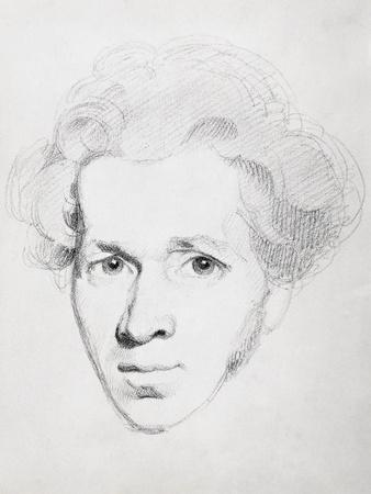 'Portrait of Soren Aabye Kierkegaard' Giclee Print | AllPosters.com