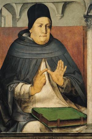 'Portrait of St. Thomas Aquinas circa 1475' Giclee Print - Joos van ...