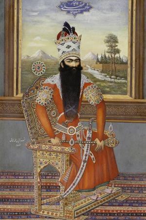 Portrait of Sultan Fath Ali Shah Qajar Giclee Print | AllPosters.com