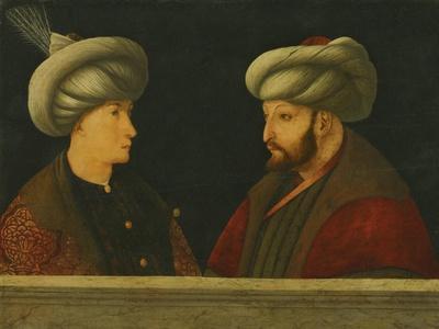 Portrait of Sultan Mehmed II with a young dignitary Giclee Print ...