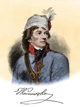 'Portrait of Thaddeus (Tadeusz) Kosciuszko (Kosciusko) Polish Soldier ...