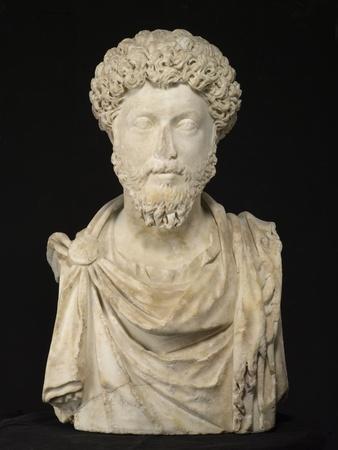 'Portrait of the Emperor Marcus Aurelius, Late 2Nd (Marble)' Giclee ...