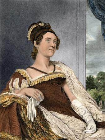 Portrait of the First Lady of the United States Louisa Catherine Adams ...