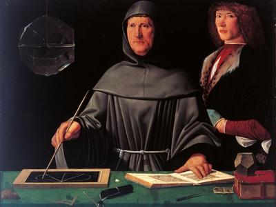 'Portrait of the Mathematician Fra Luca Pacioli and His Student' Giclee ...