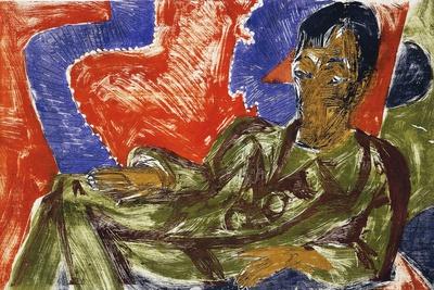'Portrait of the Painter Otto Mueller, 1915' Giclee Print - Ernst ...